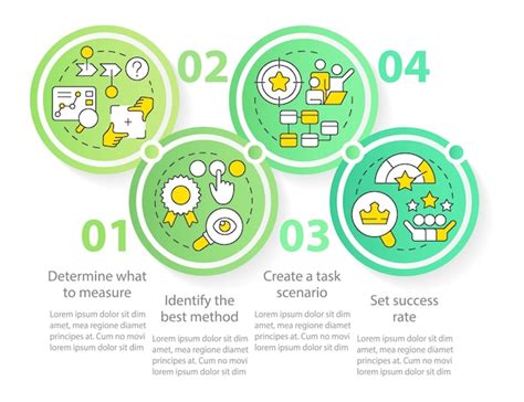 Premium Vector Conduct Website Usability Testing Circle Infographic Template
