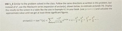 solved hw 1 3 similar to the problem solved in the class