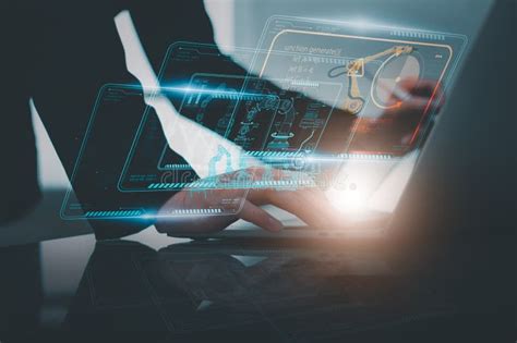 Engineer Control Automated Robot Arm Machine In Factorysmart Visual