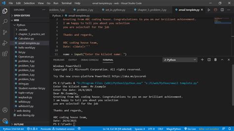 Make A Email Template With Python Code