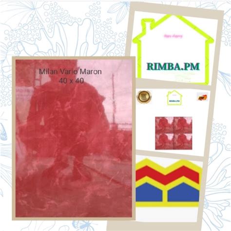 Jual Kramik Lantai X Milan Vario Series Maroon Shopee Indonesia