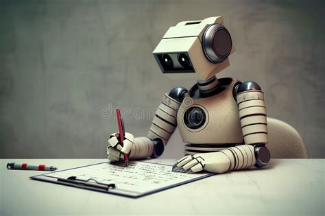 Ai Writing Assistant Concept Robot Writing Stock Image Image Of Copy Futuristic 315853659