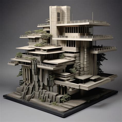 Frank Lloyd Wrights Fallingwater Prompts Stable Diffusion Online