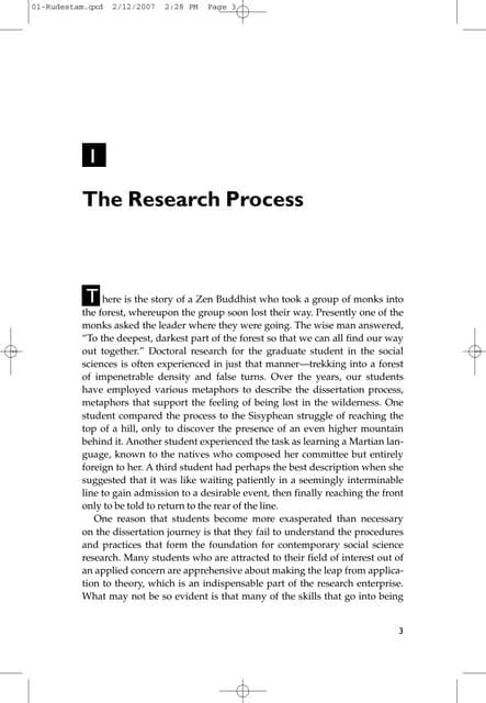 Research Process Pdf Postgraduate Education College Education