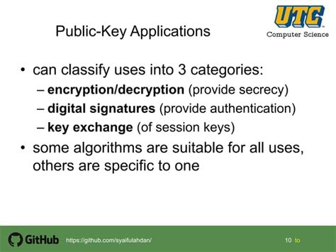 chapter 10 cryptography public encryption ppt