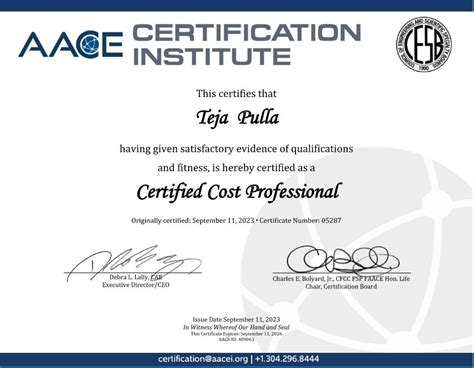 Aace Ccp Certification Costengineering Professionaldevelopment