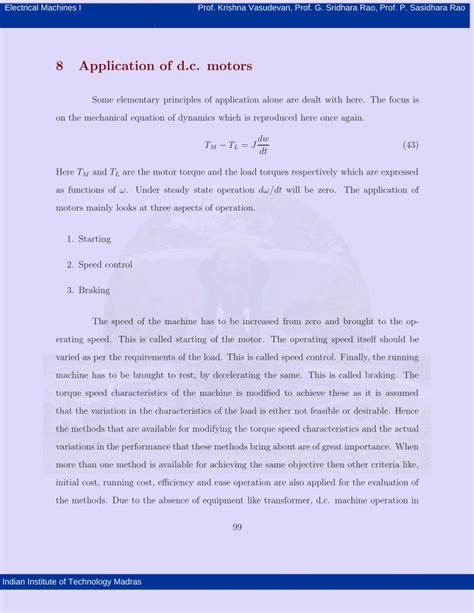 Pdf 8 Application Of Dc Motors Iits And Iisc Elearning Courses In Dokumentips