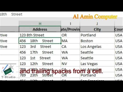 Tajuddin Ahmed On Linkedin Microsoft Excel Trim Function Beginners