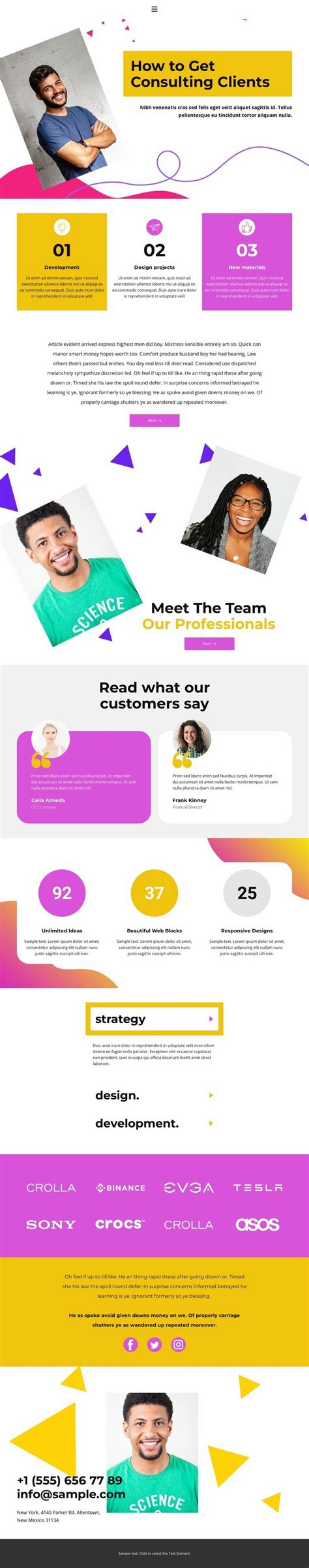 How To Attract Clients Html Code Example By Nicepage