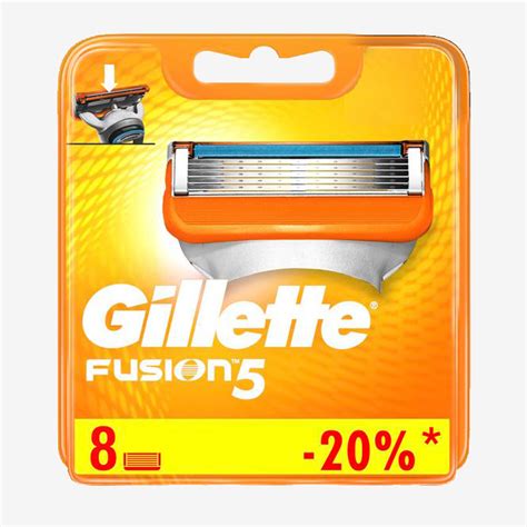 Сменные кассеты Gillette Fusion5 8 штук - Интернет-магазин Britpit.by Минск