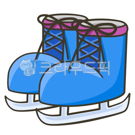 스케이트 겨울운동 겨울스포츠 아이스링크 신발 사진이미지일러스트캘리그라피 Rangga작가