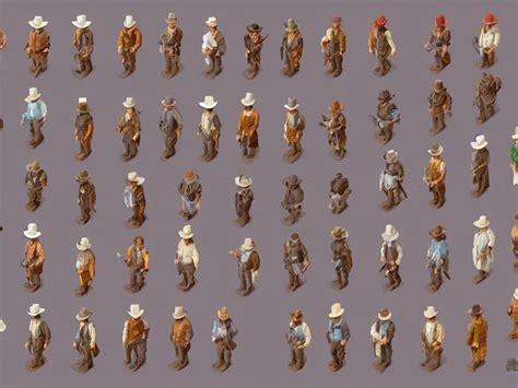 Krea Isometric Character Sprite Sheet Small Character Sheetfallout Dnd
