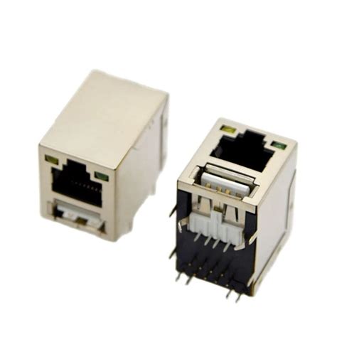 Rj45 Socket And Usb 2 0 Socket With Status Led Light Ifuture Technology
