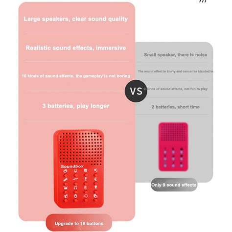 New 16 Sound Effects Funny Sound Maker Machine Portable Electronic