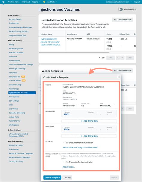 Coding Templates Guide Applying Coding Templates For Vaccines And Injections Administration Beta