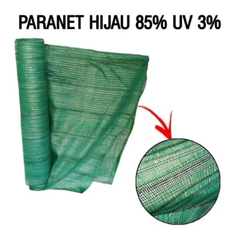 Jual Jaring paranet uv atap hijau 85% UV 3% Lebar 3 Meter x 10 Meter di Seller Texas Point Store ...