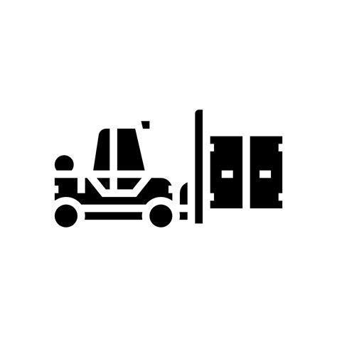 Loader Port Glyph Icon Vector Illustration Vector Art At Vecteezy