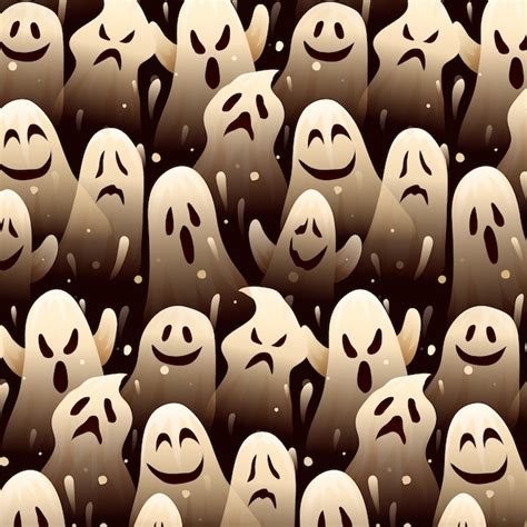 Free Vector Ghost Pattern Background