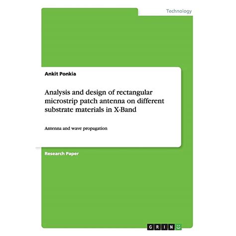 buy analysis and design of rectangular microstrip patch antenna on