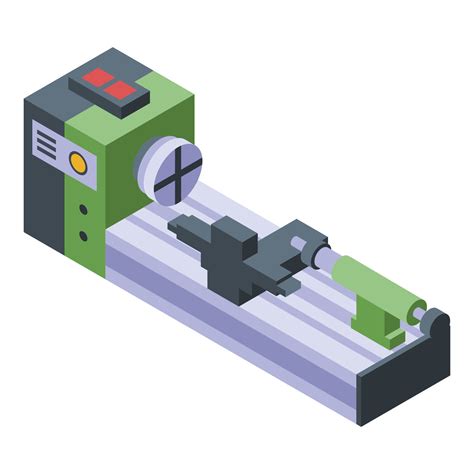 Automated Lathe Icon Isometric Style 15913656 Vector Art At Vecteezy
