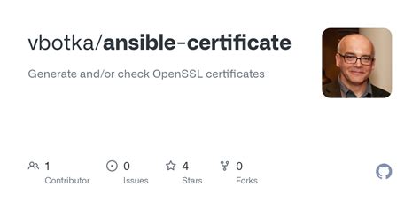 Github Vbotkaansible Certificate Generate Andor Check Openssl