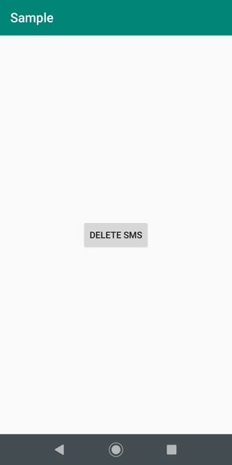 How To Delete An Sms From The Inbox In Android Programmatically