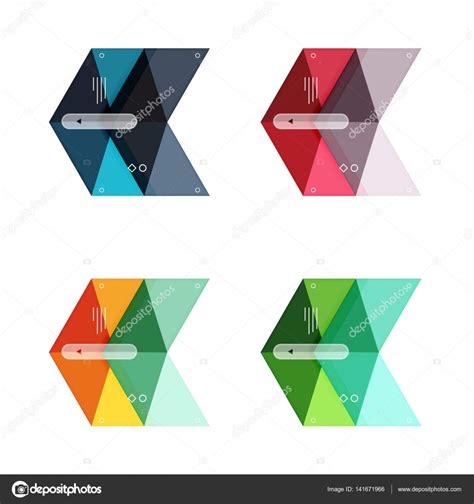 벡터 빈 Infographic 화살표 템플릿 스톡 벡터 ©akomov 141671966