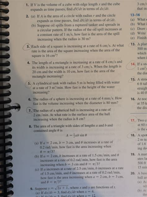 Solved If V Is The Volume Of A Cube With Edge Length X Chegg