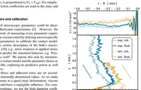 Axial And Radial Density Profiles Of The Initial And Final