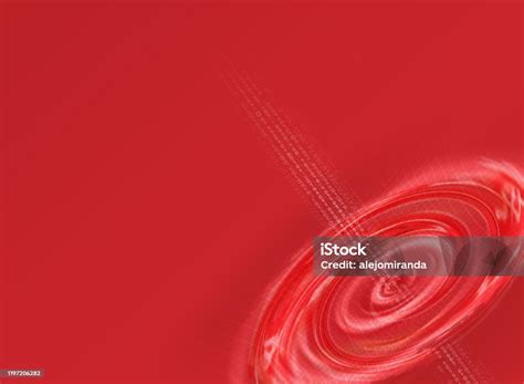 빨간색 배경에 파도와 둥근 구름을 건너 흰색 색상의 숫자 1과 0의 이진 정보 제트n 0명에 대한 스톡 사진 및 기타 이미지 0명 가상현실 개념 Istock