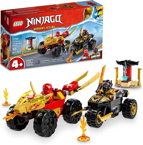 Amazon co jp レゴ LEGO ニンジャゴ改とラスの車とバイクのバトル 71789 初心者組み立ておもちゃセット 忍者車のおもちゃと自転車とミニフィギュア2体小さな忍者ファンの