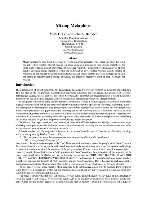 Mixed Metaphor Example Unveiling The Reasoning Behind Metaphor Mishaps