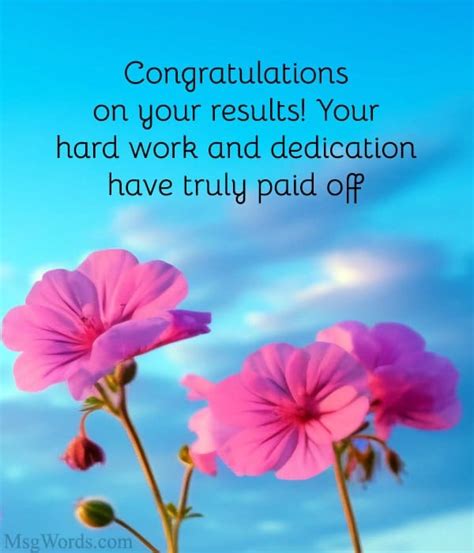 Congratulation Result Quotes