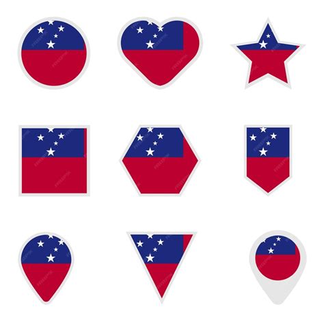 Premium Vector Pointer Collection With Shape Flag Design