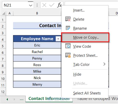 Fixed Move Or Copy Sheet Not Working In Excel Exceldemy