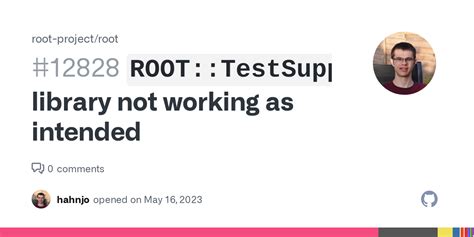 `root testsupport` library not working as intended · issue 12828