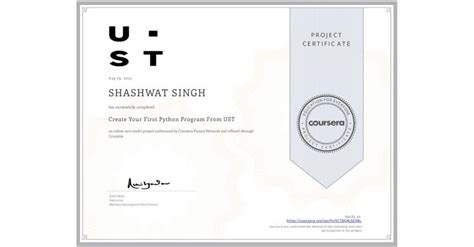 Shashwat Singh On Linkedin Completion Certificate For Create Your