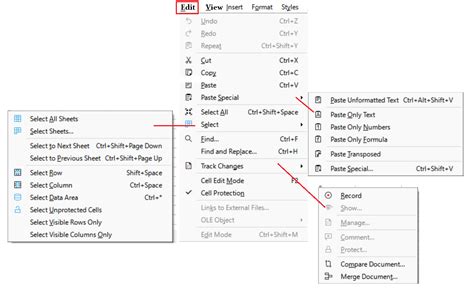 How To Use Libreoffice Calc Edit Menu In Hindi Ccc Notes