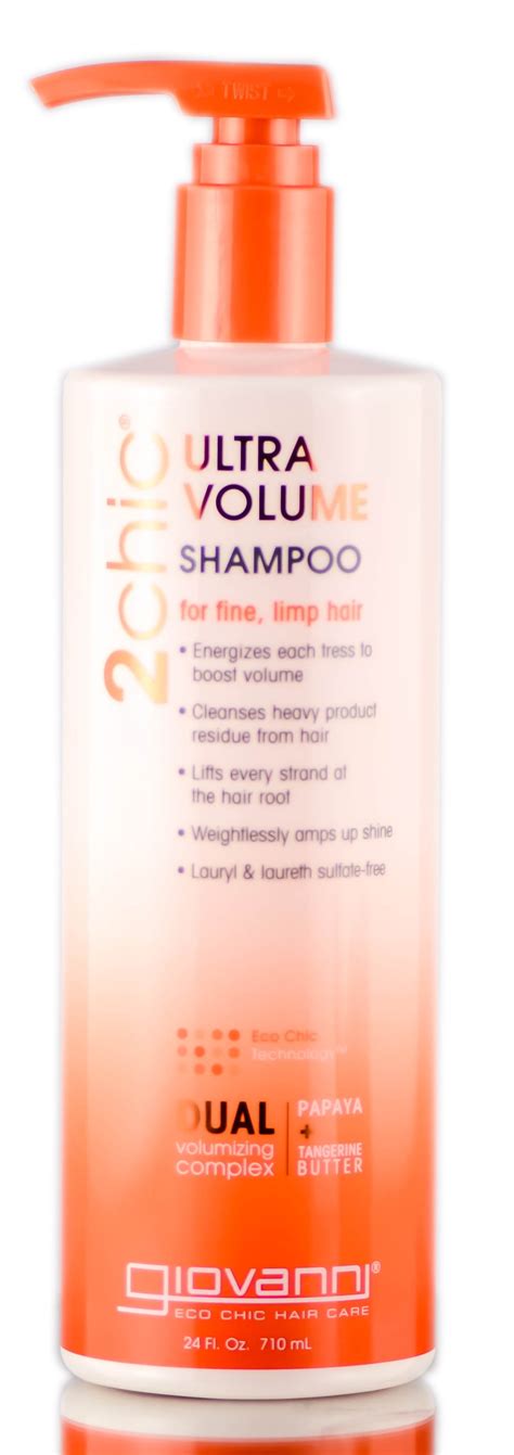 Giovanni 2chic Ultra Volume Shampoo 24 Oz For Fine Hair Tangerine