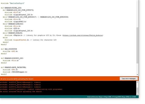 Firmware Not Uploading To Printer Programming Arduino Forum