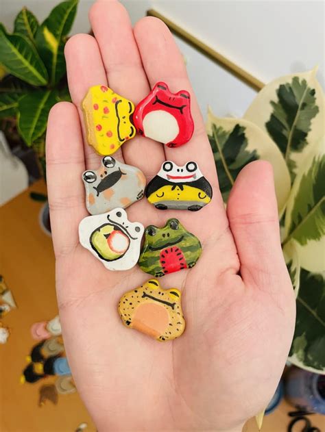 A Bunch Of Teeny Tiny Ceramic Froggies I Made Rhandmade