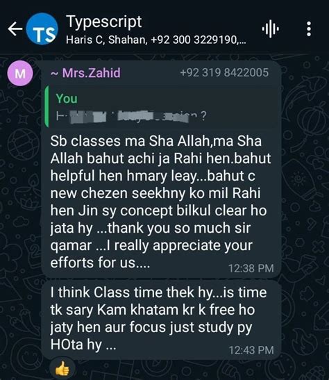 qamar zafar on linkedin programmingclasses learningjourney thankful