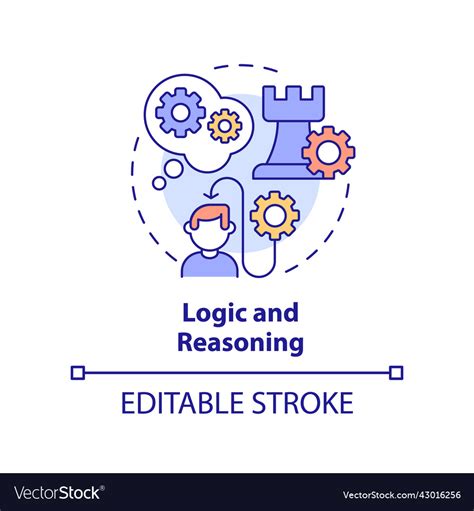 Logic And Reasoning Concept Icon Royalty Free Vector Image