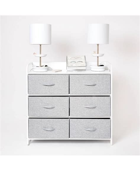 Dormify Charging 6 Drawer Storage Unit 1 Outlet And 2 Usb Ports For College Dorms Macys