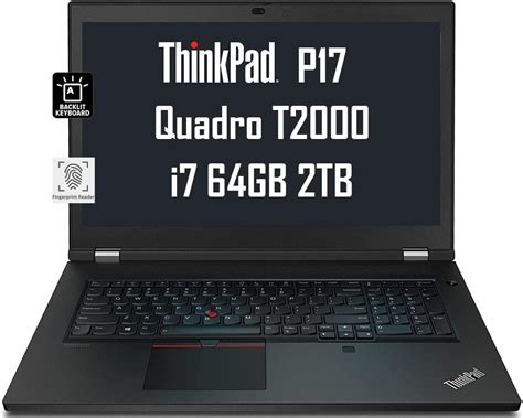 Amazon.com: Lenovo Thinkpad P17 17.3" FHD IPS (Intel 6-Core i7-10750H ...