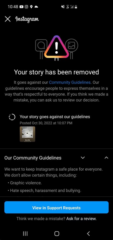 Instagram Removed My Story For Posting A Song By X R Xxxtentacion
