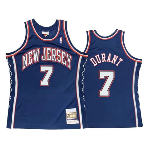 Kevin Durant 7 Brooklyn Nets Blue Hardwood Classics Jersey