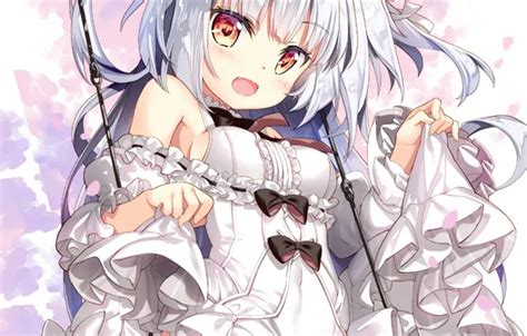Wallpaper Girl Sexy Lingerie Panties Long Hair Dress Boobs Anime