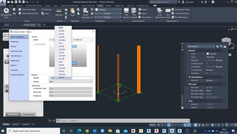 solved steel material selection problem when modeling autodesk community