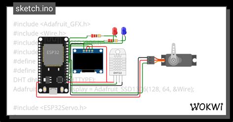 Esp32 Oled Dht22 Wokwi ESP32 STM32 Arduino Simulator